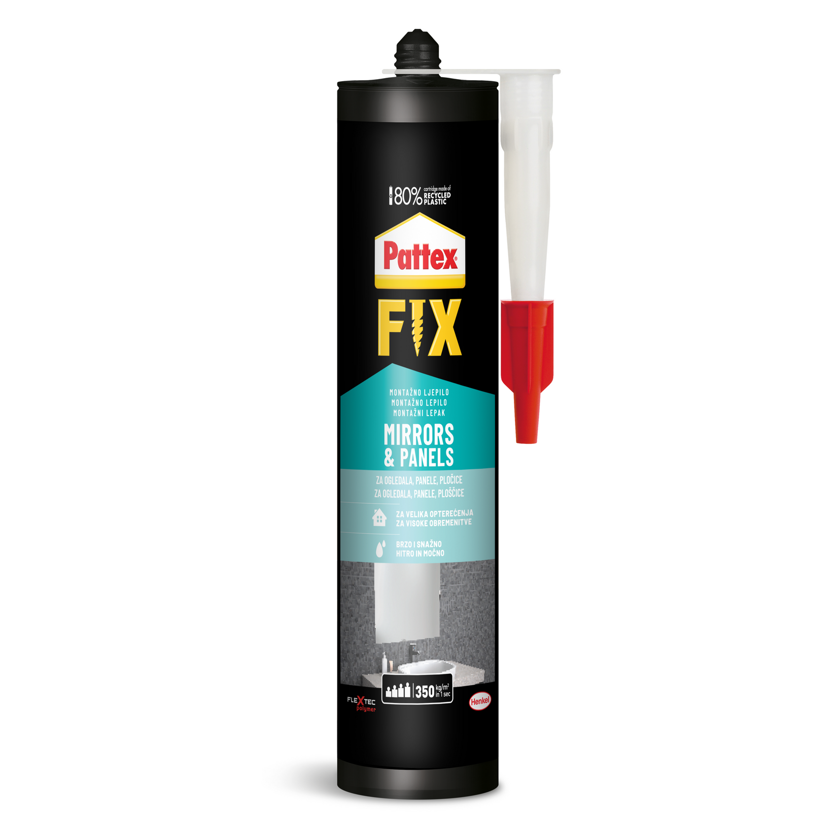 Pattex Montažno ljepilo Fix Mirrors&Panels - Ljepilo za zidne panele ...